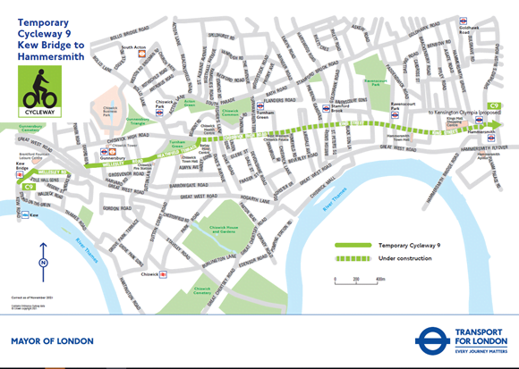 TfL starts work to transform Hammersmith gyratory for walking and ...