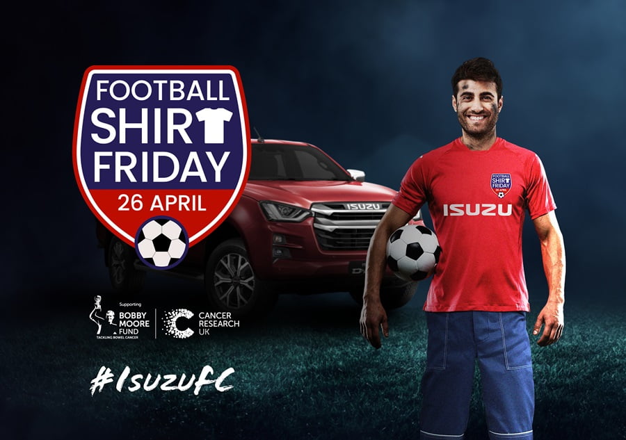 ISUZU TACKLES CANCER WITH FOOTBALL SHIRT FRIDAY | Design and Build UK